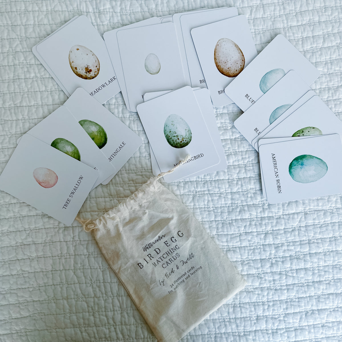Bird Egg Matching Cards – Basil Village